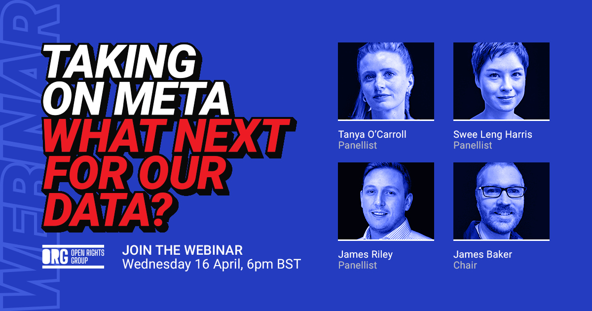 Webinar: Taking on Meta – What next for our data? | Open Rights Group